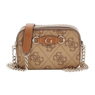 Guess Femme, Sacs, Brun, Taille: ONE Size Sac bandoulière zippé Izzy
