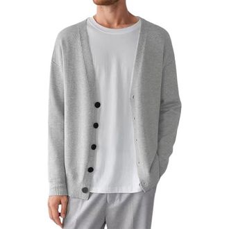 Generic Gilet Homme Hiver Chaud - Cardigan pour Homme en Tricot Confortable Coupe Ample Style cor&eacute;en d&eacute;contract&eacute; Veste boutonn&eacute;e ext&eacute;rieur Polyvalente Saisons