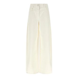 Brunello Cucinelli The Wide Barrel Jeans - - Jeans - Damen - Wei&szlig; - M