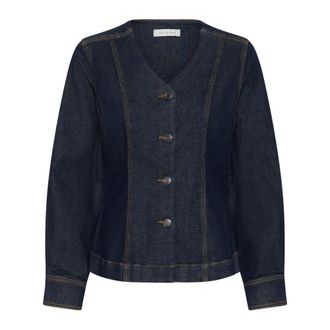 Kaffe KAghita Shirt - - Blouses & Shirts - Damen - Blau - L