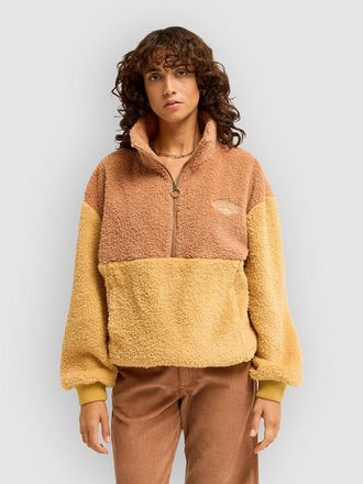Billabong Time Off Half-Zip Pull Polaire orange