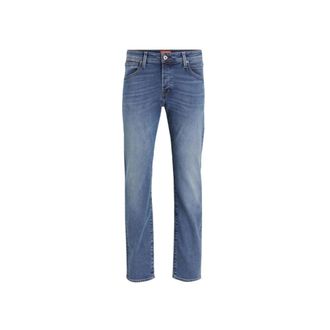 Jack & Jones Homme, Jeans, Bleu, Taille: W29 L32 Jean Slim en Denim avec Écusson Logo