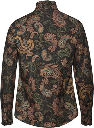 Reitmayer Langarmbluse Stehkragenbluse mit Paisley-Muster