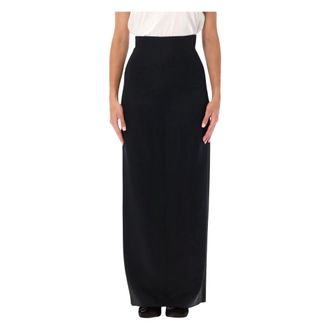 Maison Margiela Langer Rock mit Schlitz hinten - - Skirts - Damen - Schwarzk - XS