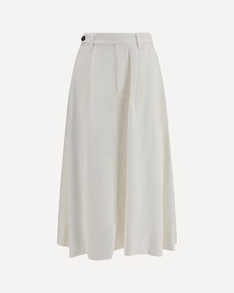 Brunello Cucinelli Fluid twill tailored Skirt with monili Female 38