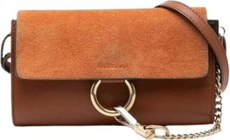 Chlo&eacute; Sac bandouli&egrave;re Faye Pre-owned - Femme - Pre-owned - Brun - Taille: ONE Size