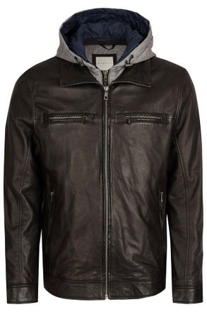 Bugatti Lederjacke BUAURELINO (1-St) im 2-in-1-Look