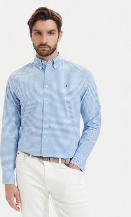 Tommy Hilfiger Hemd Poplin MW0MW43319 Blau Regular Fit