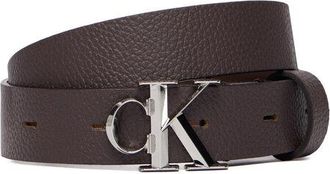 Calvin Klein Dameng&uuml;rtel Facet Ck Buckle Pebble LV04F7060G Braun