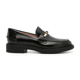 Gianvito Rossi Martine Leder Loafers - - Shoes - Damen - Schwarzk - 37 1/2 EU