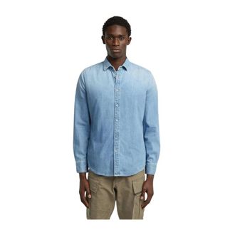 G-Star Homme, Chemises, Bleu, Taille: S Casual Chemises