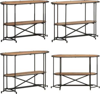 vidaXL Konsolentisch 110x42x76 cm Massivholz Akazie - Vidaxl