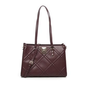 V&deg; 73 Synthetische Damenhandtasche Bordeaux Stil - - Bags - Damen - Rot - ONE SIZE