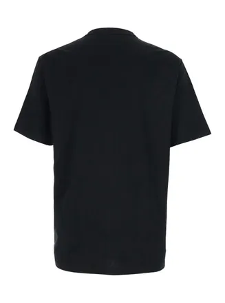 HUGO BOSS Mens T-Shirt Crew Neck Black Cotton T-Shirts And Polos