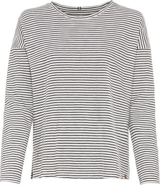 Camel Active Damen Langarmshirt aus Organic Cotton Dunkelblau, Womenswear-XS