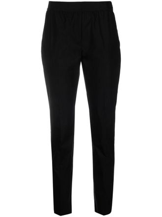 Twin-Set pantalon &agrave; plaque logo - Noir