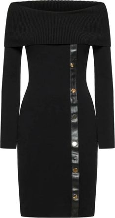 Simona Corsellini Femme, Robes, Noir, Taille: 36 FR Abito Viscosa