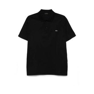 Paul & Shark Schwarzes Poloshirt mit Logo-Stickerei - - Tops - Herren - Schwarzk - 3XL
