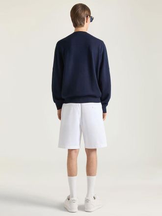 Givenchy Logo-Embroidered Wool Sweater - Navy