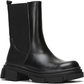 La Modeuse Bottines-Bottines Chelsea en Simili avec empiècement élastique