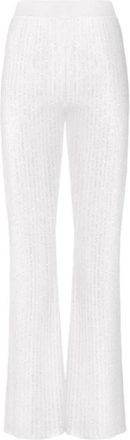 Missoni Femme, Pantalons, Blanc, Taille: 34 FR Wide Pantalons