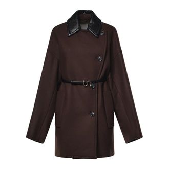 Sportmax Veste Spxcurvone - Femme - Manteaux - Brun - Taille: 36 FR