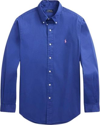 Polo Ralph Lauren Homme, Chemises, Bleu, Taille: S Slim Fit Twill Shirt