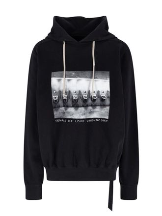 Rick Owens Bedruckter Hoodie