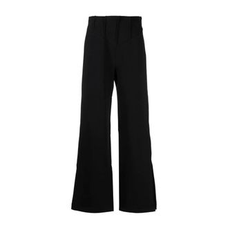 GCDS Casual Schwarze Baumwollhose - - Trousers - Damen - Schwarzk - L