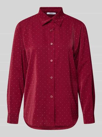 Zabaione Regular Fit Bluse mit Ziersteinbesatz Modell Il44lenia