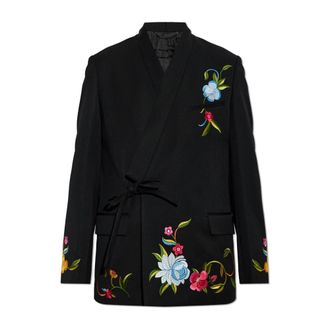 Kenzo Blazer mit farbenfroher Stickerei - - Jackets - Damen - Schwarzk - XS