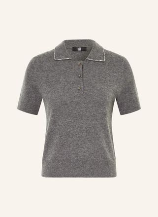 Riani Riani Strickshirt Mit Cashmere Und Schmucksteinen grau