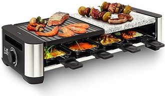 Fritel Fritel RSG 3280 - Appareil &agrave; raclette, grill & Pierrade - Fonction pierre &agrave; griller et raclette - 1400 W