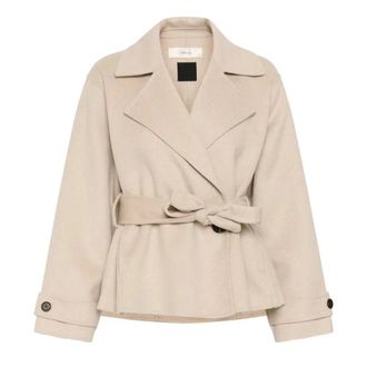 Inwear Zillaiw Court Manteau - Femme - Manteaux - Beige - Taille: 44 FR