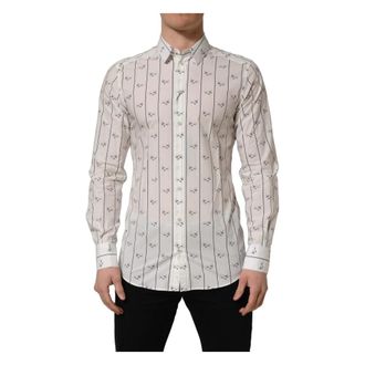 Dolce & Gabbana Gold-fit Dress Hemd - - Shirts - Herren - Wei&szlig; - S