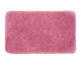 G&ouml;zze Tapis de Bain Deluxe &agrave; Poils Extra Longs, 100% Polyester (Microfibres), avec rev&ecirc;tement antid&eacute;rapant, 70 x 120 cm - Vieux Rose