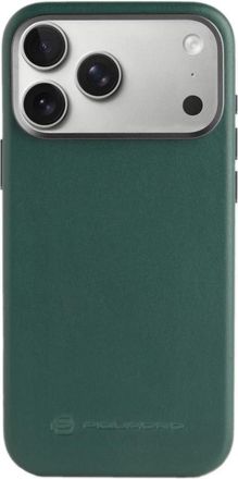 Piquadro Leder MagSafe Handyh&uuml;lle f&uuml;r iPhone 18 Pro Max 6-9 - - Accessories - unisex - Gr&uuml;n - ONE SIZE