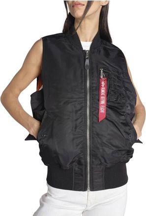 Alpha Industries Femme, Vestes, Noir, Taille: 40 FR Gilet Basic