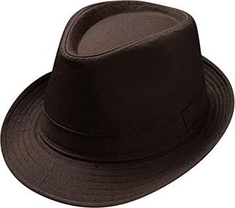 Generic Cocila Hommes Et Femmes Maillot Unisexe Britannique Couleur Unie Chapeau De Jazz Soleil Casquette Rouge New (Brown One Size) Bonnet Course a Pied Femm