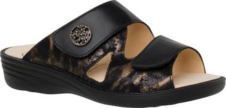 Ganter Damen Hera Hausschuh, schwarz, 37 EU Weit