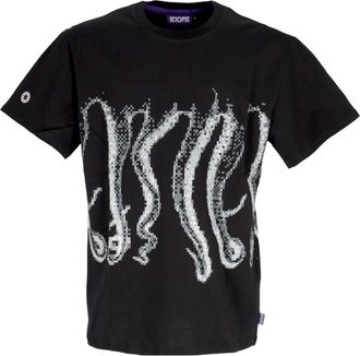 Octopus Schwarzes Outline Tee Herren T-Shirt - - Tops - Herren - Schwarzk - XL