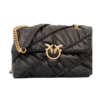 Pinko Pinko - Love Puff Crinkle Classic - Femme - Sacs - Noir - Taille: ONE Size