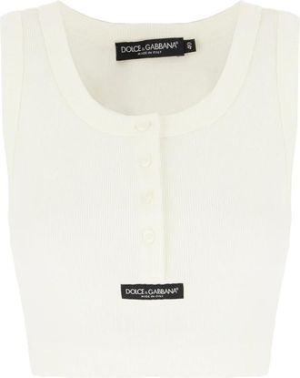 Dolce & Gabbana Femme, Tops, Blanc, Taille: 40 FR D&eacute;bardeur c&ocirc;tel&eacute;