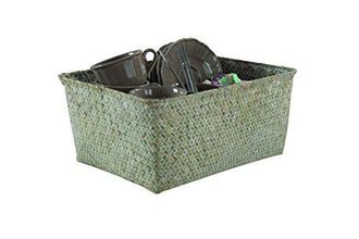 Compactor Rangement & Cie RAN6527 Kito Korb, geflochtener Binsen, gekalkt, Beige