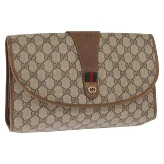 Gucci Pochette en toile Pre-owned - Femme - Pre-owned - Beige - Taille: ONE Size