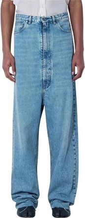 Maison Margiela Homme, Jeans, Bleu, Taille: W34 Pantalon en denim &agrave; jambes larges