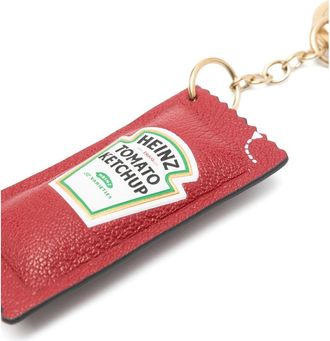 Anya Hindmarch Calf Leather Keychain - Red