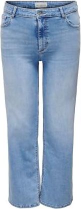 Only Carmakoma Carwilly Hw Wide DNM Tai006 Noos Large, Bleu Jeans Clair, 50W x 32L Femme