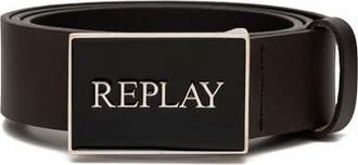Replay Ceinture en cuir pour homme, noir marron 128 (marron), 105