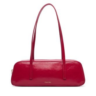 Calvin Klein Handtasche Calvin Klein Foil Logo Glossy Bauletto LV04F3638G Rot